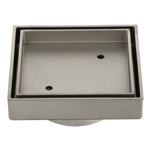 Square Tile Insert Floor Waste Brushed Nickel - 100mm – The Tapware Outlet