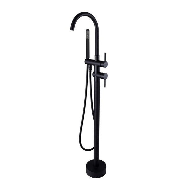 Coral Free Standing Floor Mixer Bath Spout & Hand Held Shower Combo ...