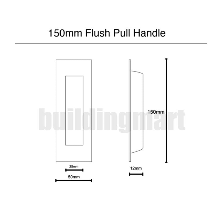 Brushed Gold Finish Sliding Flush Pull - 150mm x 50mm – The Tapware Outlet