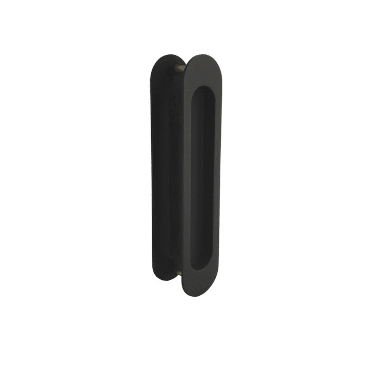 Matt Black Oval Sliding Flush Pulls (Pair) - 180mm x 38mm – The Tapware ...