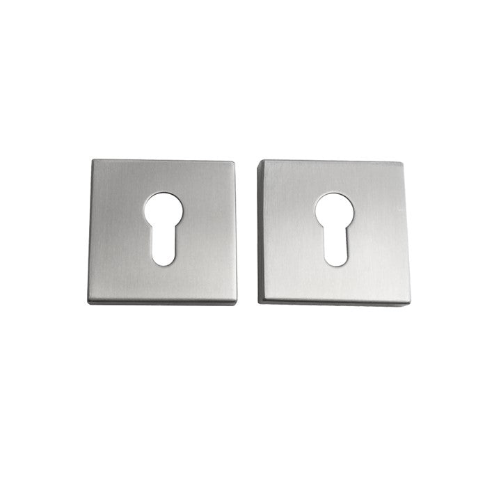 65mm Square Escutcheons - Euro Cylinders Face Plates – The Tapware Outlet