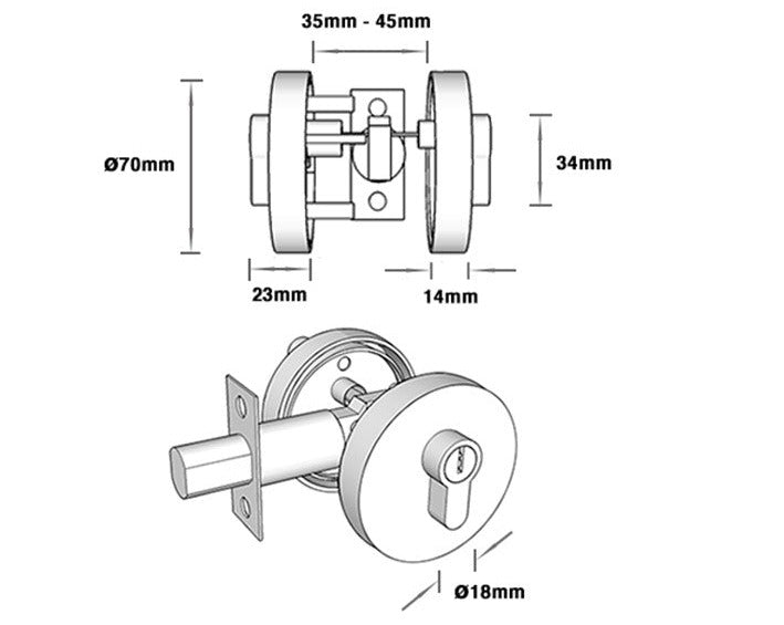 Single Cylinder Deadbolt - Gunmetal Finish – The Tapware Outlet