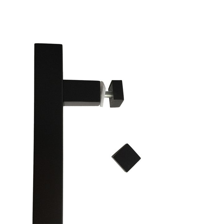 Single Matt Black Entry Door Pull Handle 800mm - Balmain Series – The ...