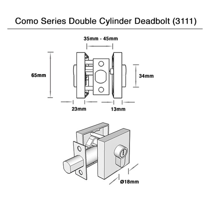Reef Series Entrance Lock Set with a Deadbolt - Pure White Finish – The ...