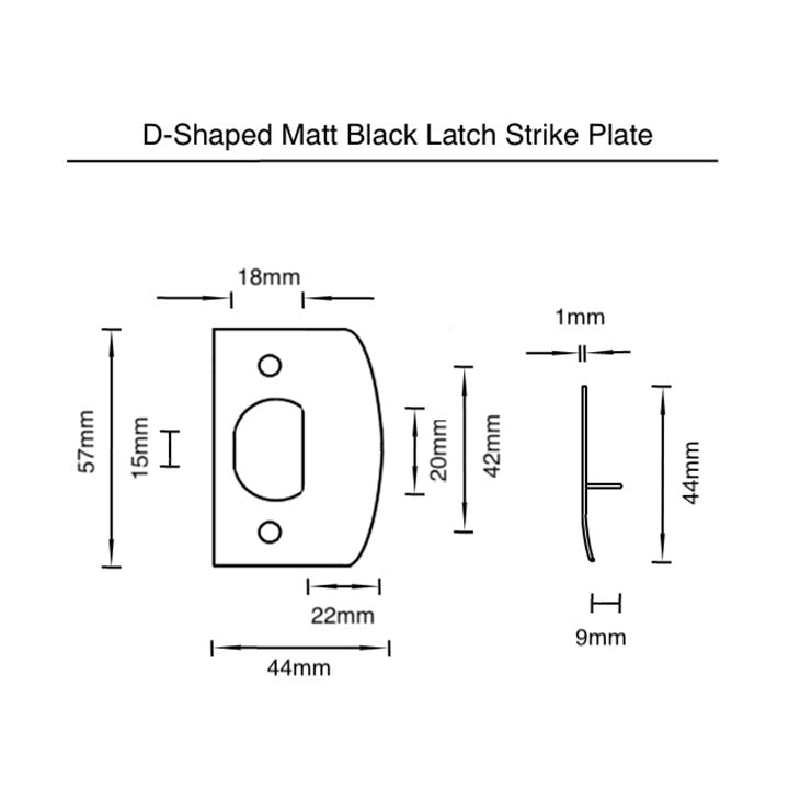 D -Shaped Latch Strike Plate – The Tapware Outlet