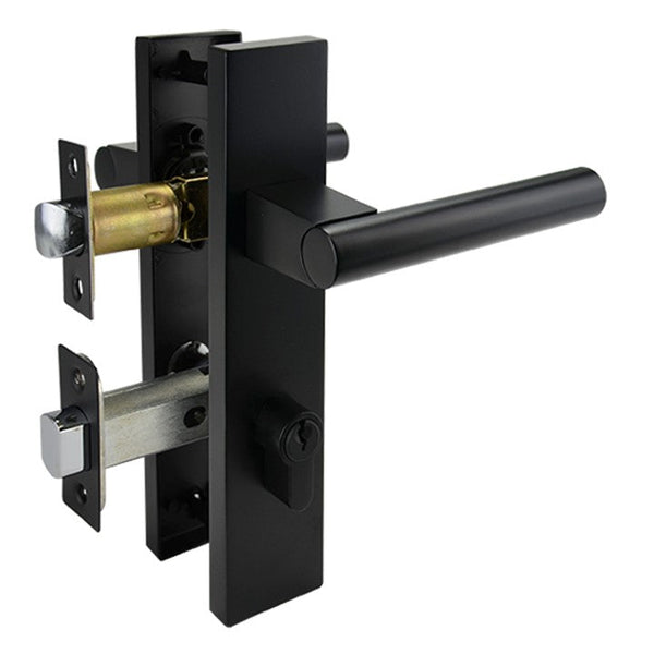 Matt Black Entry Door Lock Set - Fraser Series – The Tapware Outlet