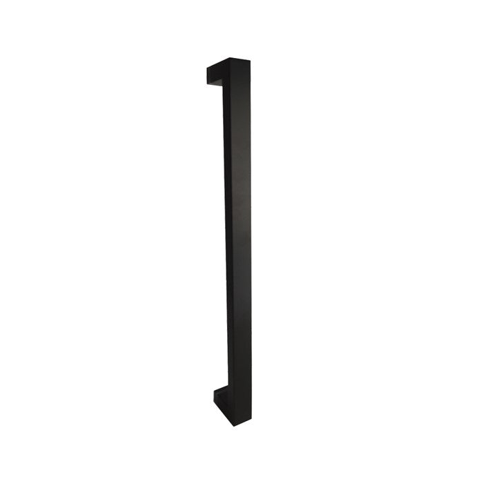 Single Matt Black Entry Door Pull Handle 1000mm - Talia Series – The ...