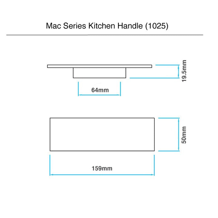 Rectangle Kitchen Handle/Knob - Mac Series – The Tapware Outlet