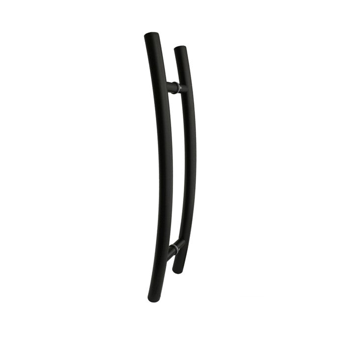 Matt Black Entry Door Pull handle (Pair) 600mm - Fitzgerald Series ...