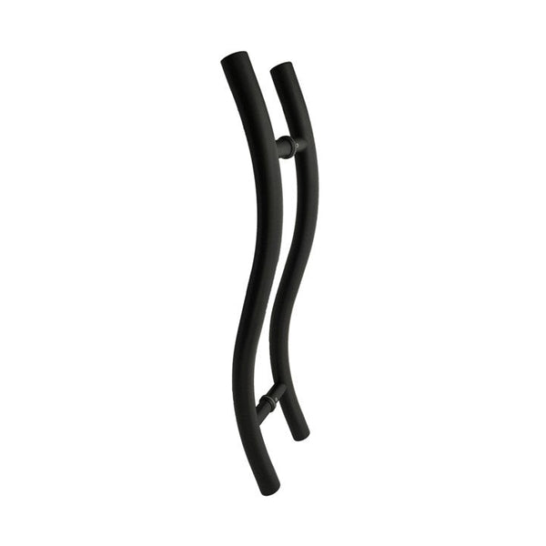 “Forsyth" Matt Black Entry Door Pull handle (Pair) - 600mm – The ...