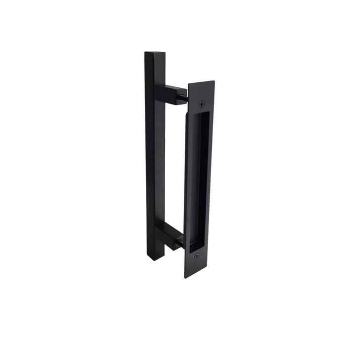Barn Door Flush Pull Handle - Matt Black Finish – The Tapware Outlet
