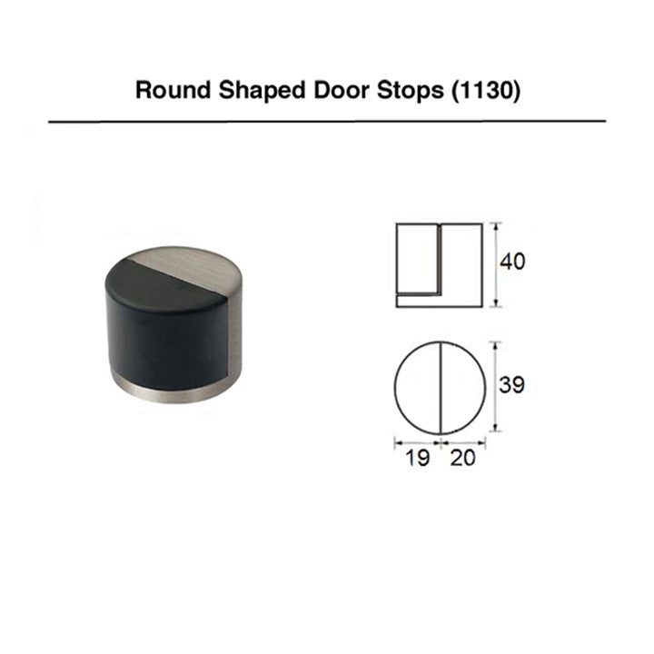 Round Cylinder Door Stop - Brushed Gold – The Tapware Outlet
