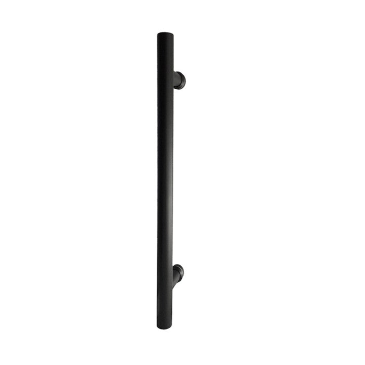 Single Matt Black Entry Door Pull 1200mm - Kiama Series – The Tapware ...