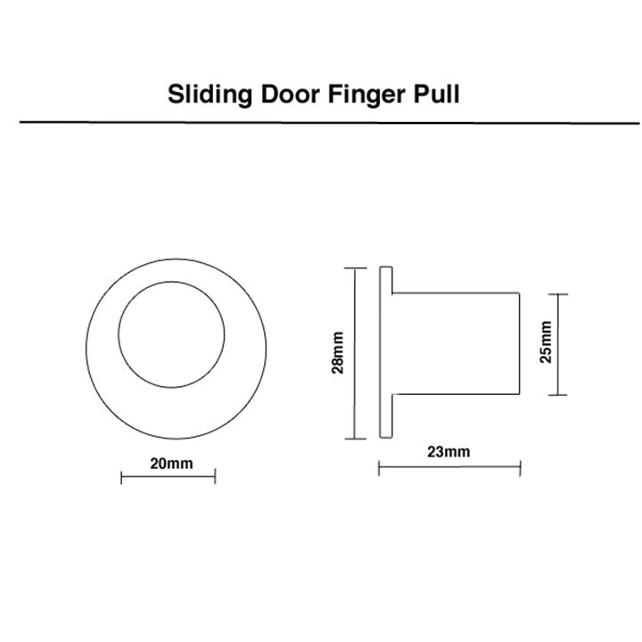 Cavity Door Finger Pull - Gunmetal Finish – The Tapware Outlet