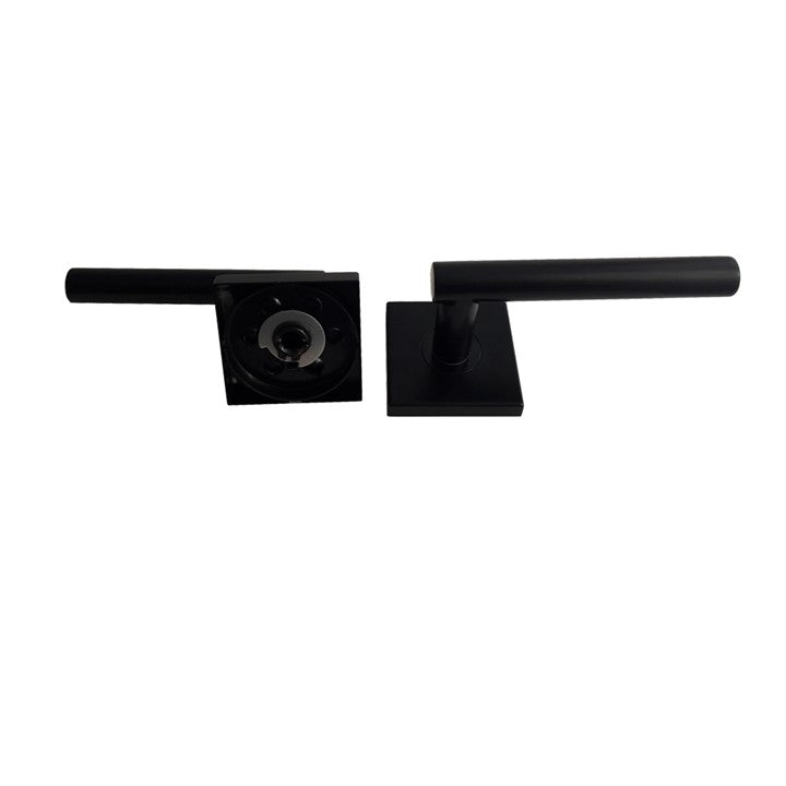 Matt Black Passage Handle Set - Smith Series Door Handles – The Tapware ...
