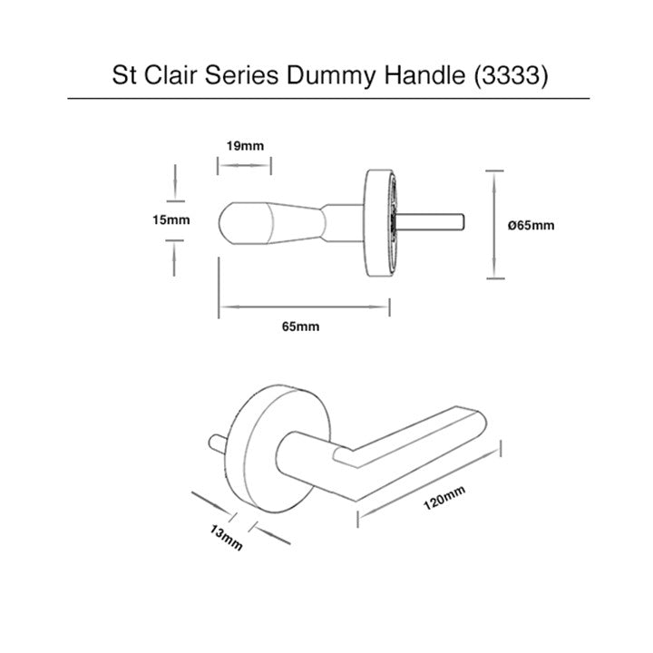 St Tropez Series Dummy Handle - Matt Black Finish – The Tapware Outlet