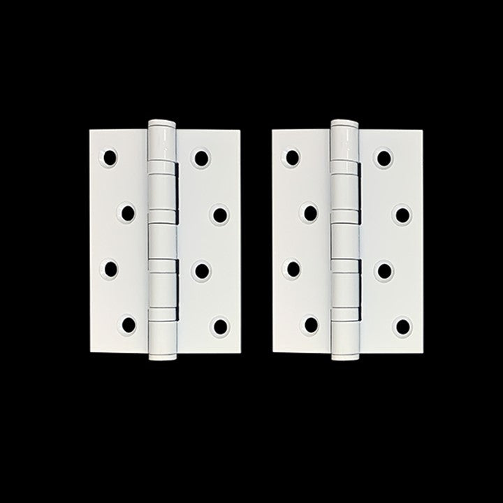 White Finish Door Hinges (pair) - 100 x 75 x 3mm – The Tapware Outlet