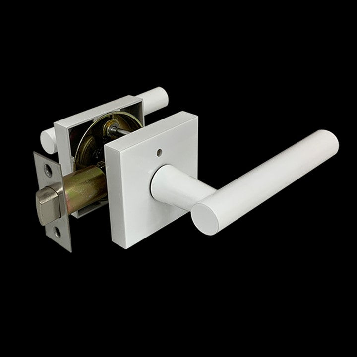 Eva Series Privacy Lever Set - Pure White Finish – The Tapware Outlet